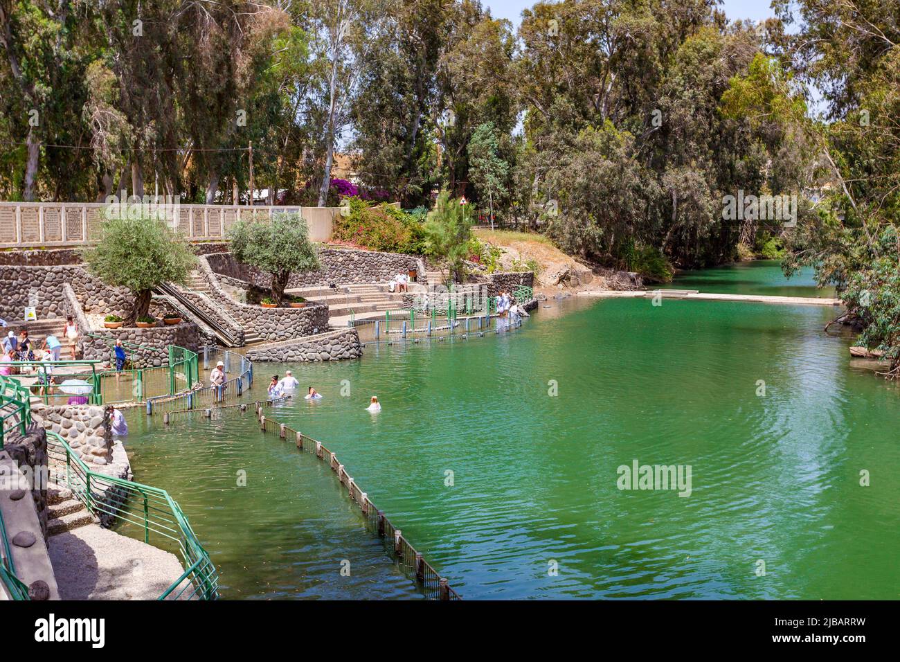 Yardenit, Israel - May 19, 2009: The Yardenit Baptismal Site located ...