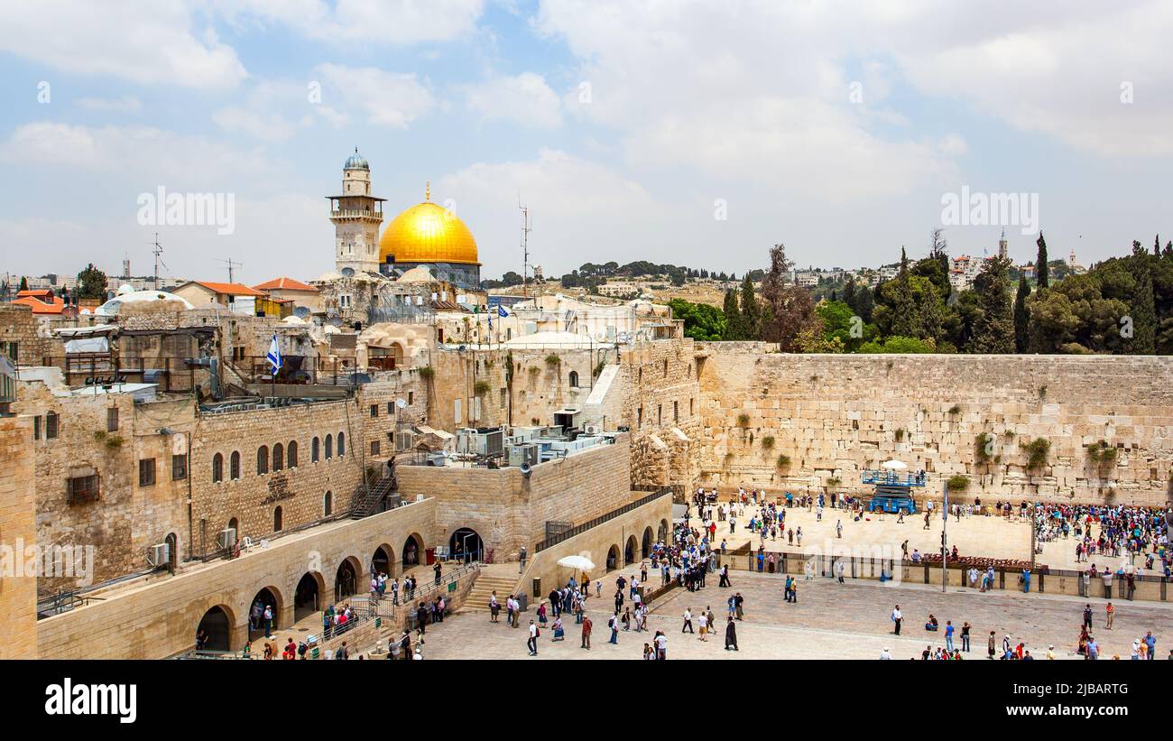 Jerusalem, Israel - May 20, 2009: View of The Old Town of Jerusalem ...