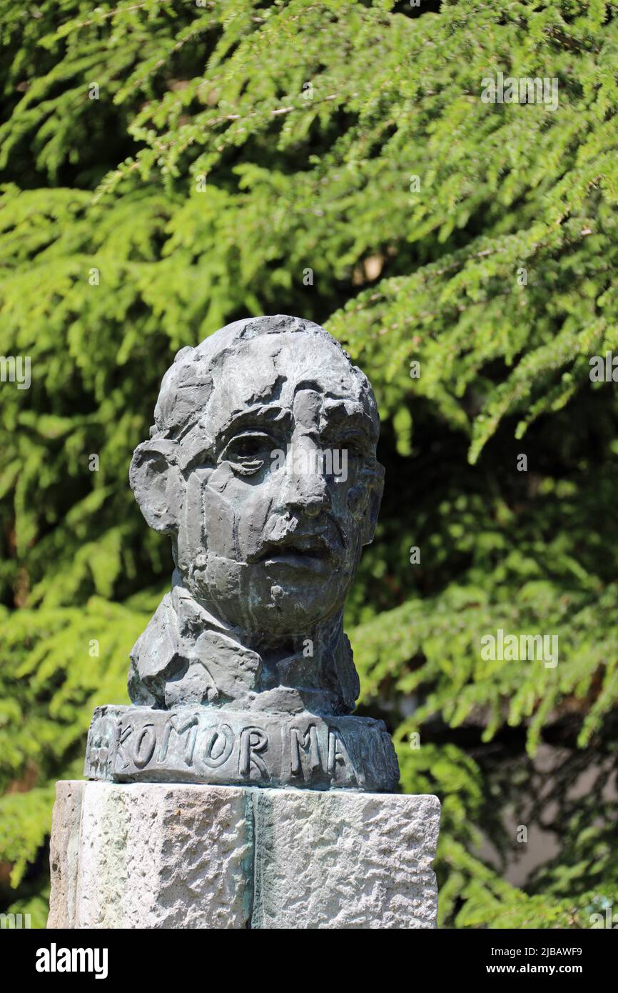 Bust of famous Hungarian art nouveau builder Marcell Komor by Sava ...