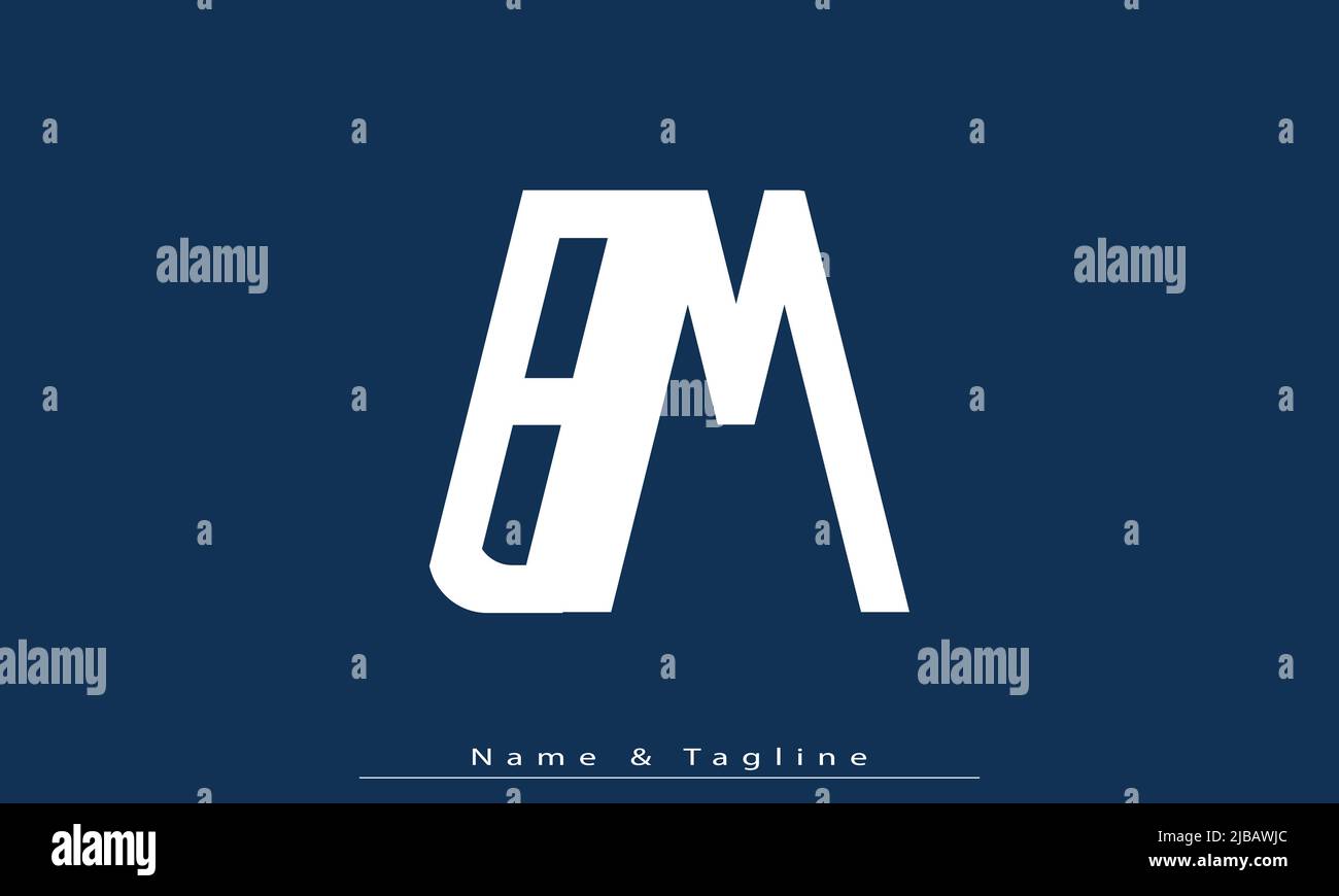 Alphabet letters Initials Monogram logo BM, MB Stock Vector Image & Art ...