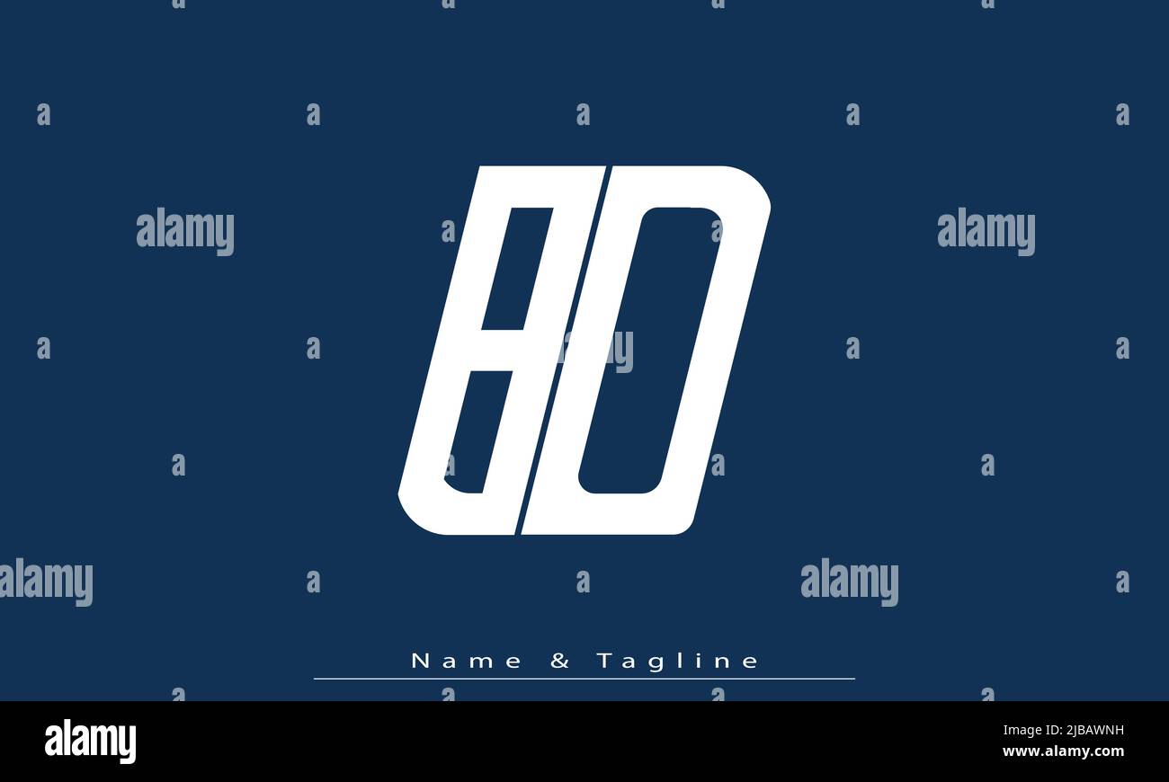 Alphabet letters Initials Monogram logo BO, OB Stock Vector Image & Art ...