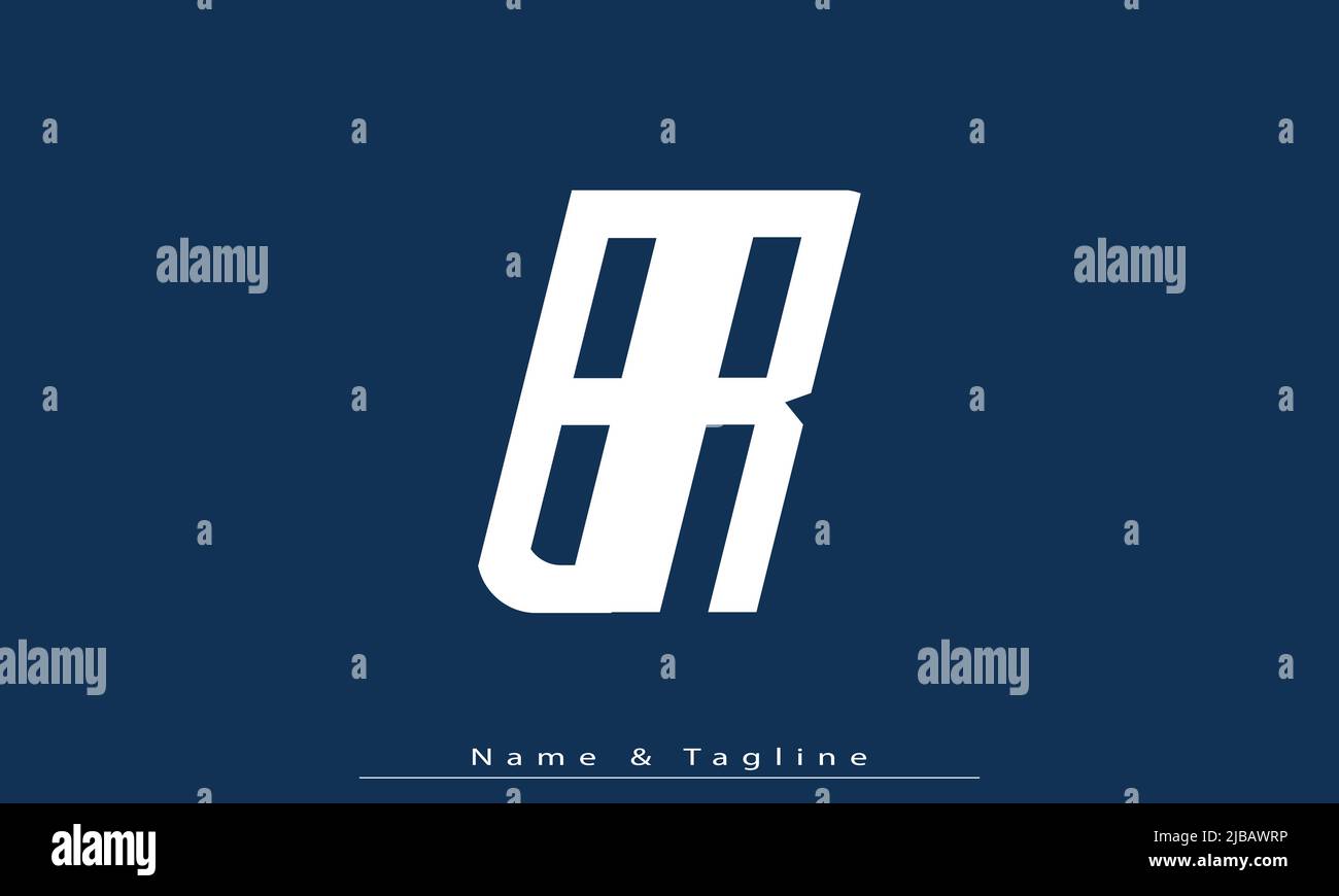 Alphabet letters Initials Monogram logo BR, RB Stock Vector Image & Art - Alamy