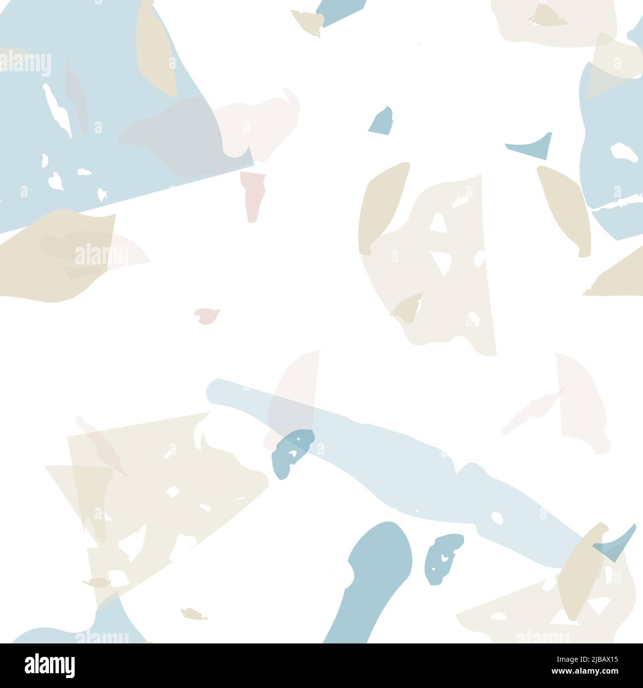 Terrazzo seamless pattern. Blue classic flooring texture. Background ...