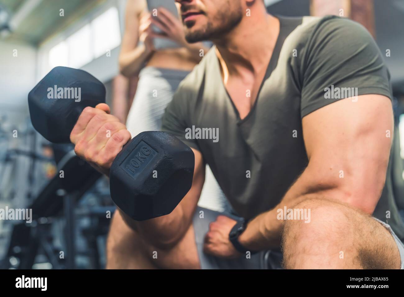 Big biceps hi-res stock photography and images - Alamy