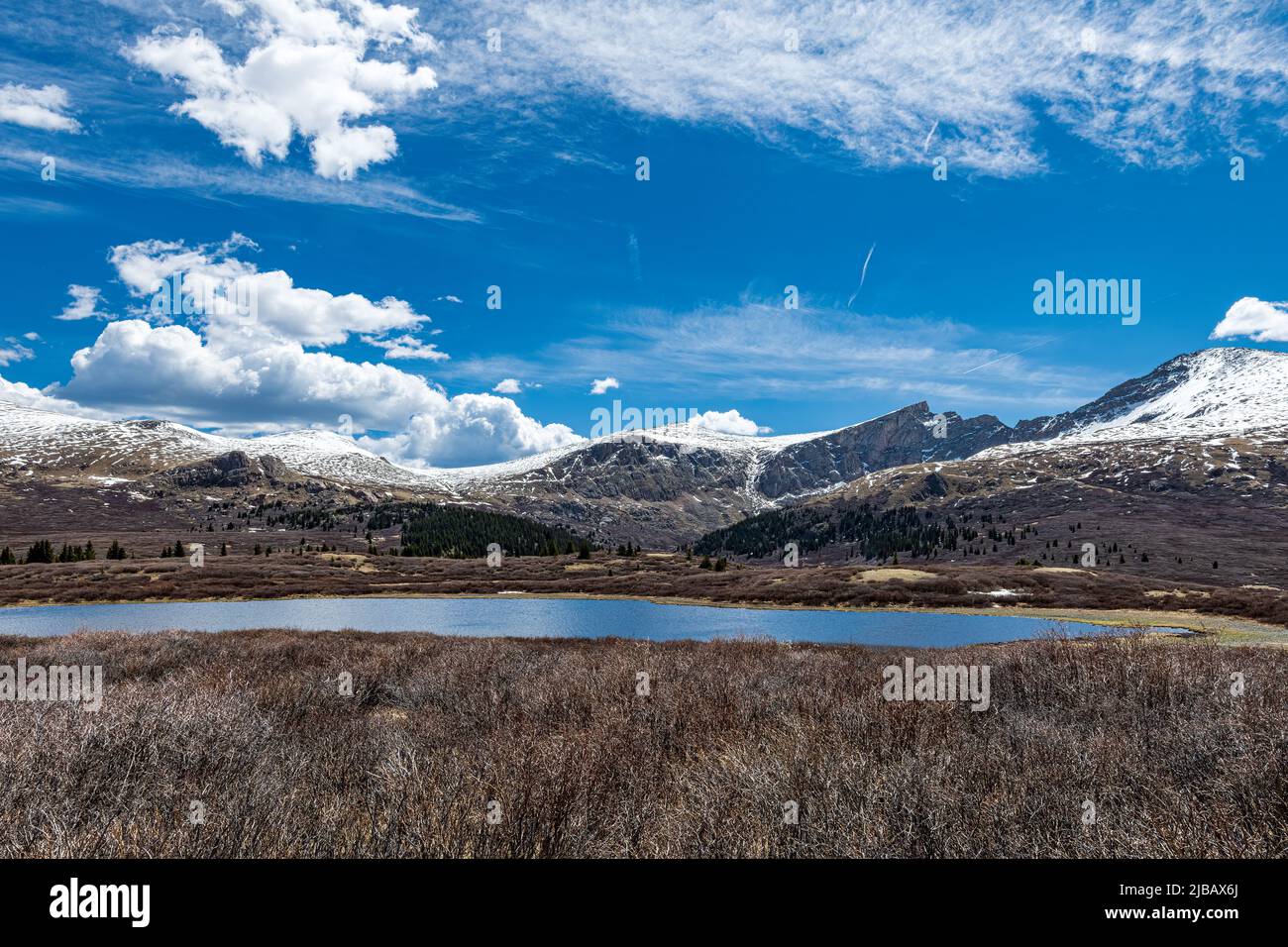 Multiple views of the Sawtooth Ridge between Mt. Evans and Bierstadt ...