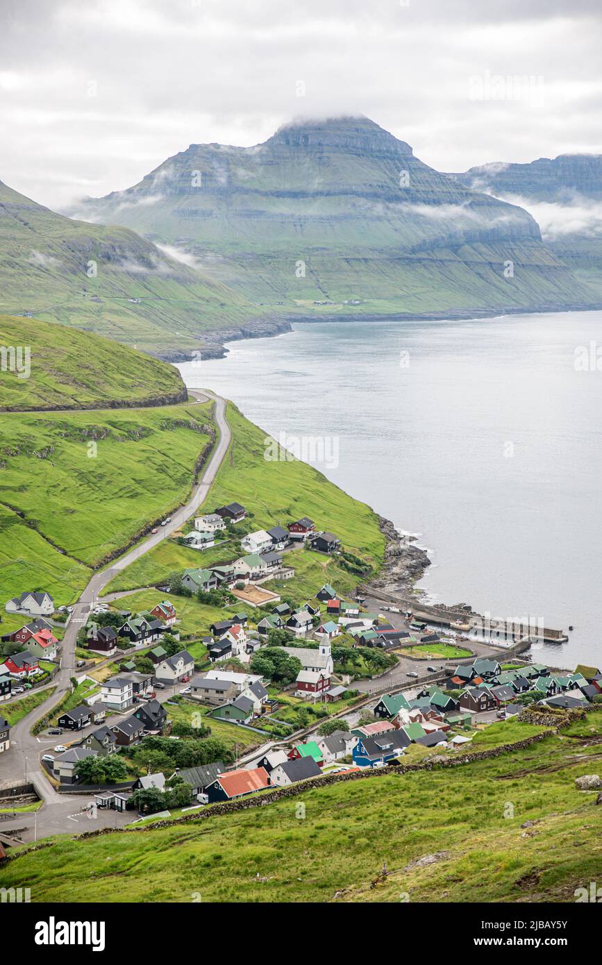 Kvivik village, Streymoy Island, Faroe Islands Stock Photo - Alamy