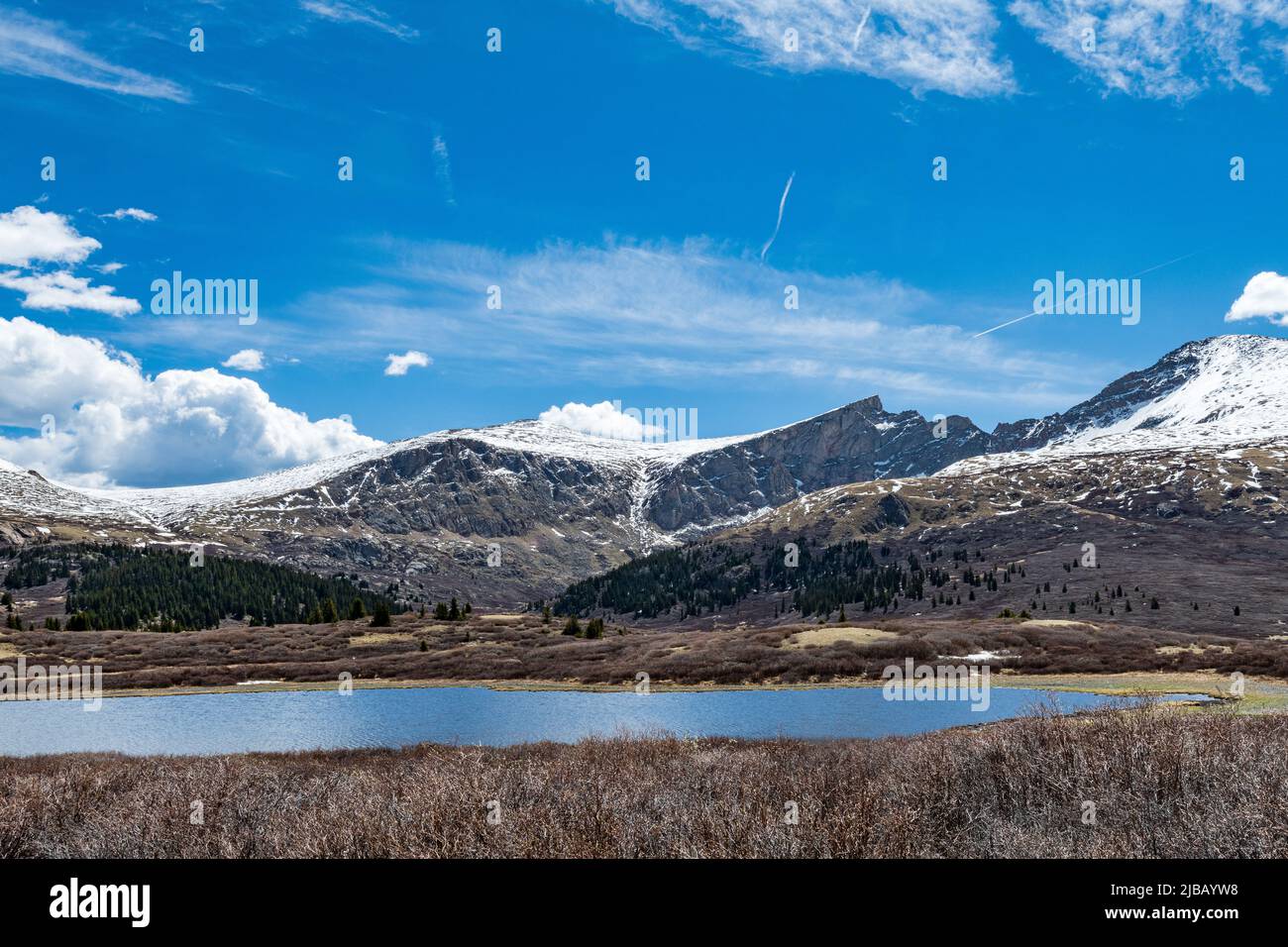 Multiple views of the Sawtooth Ridge between Mt. Evans and Bierstadt ...