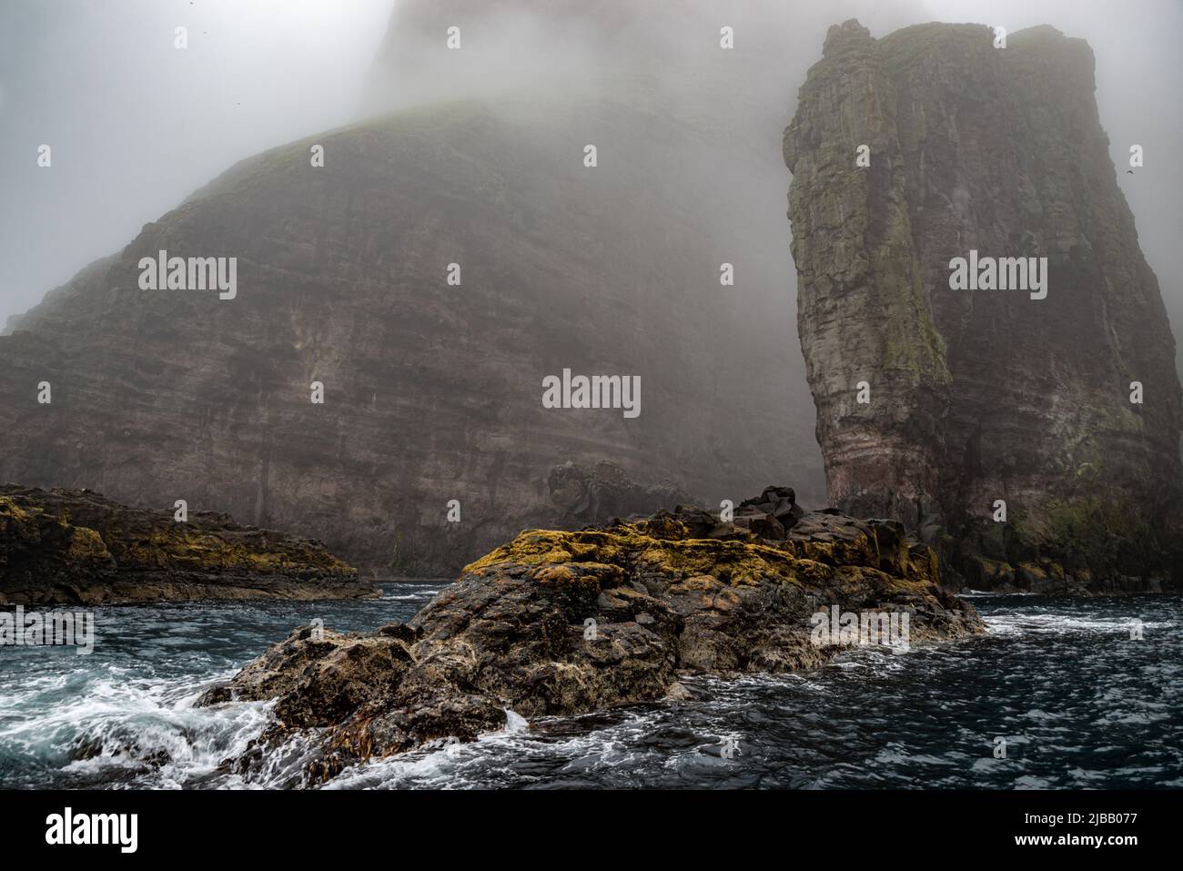 Vestmanna imposing sea cliffs, Streymoy Island, Faroe Islands Stock ...
