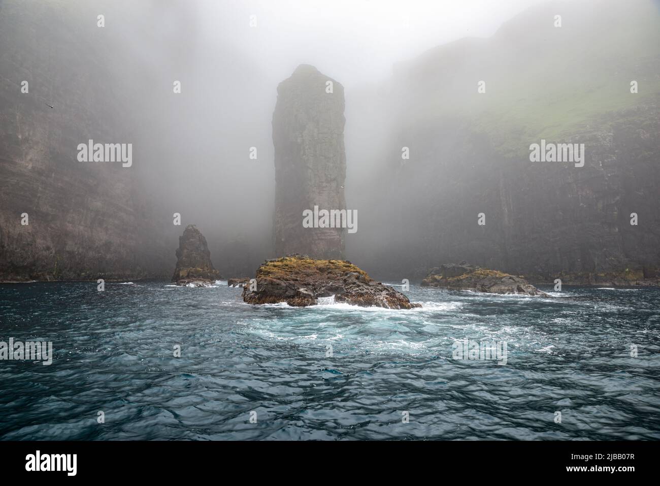 Vestmanna imposing sea cliffs, Streymoy Island, Faroe Islands Stock ...