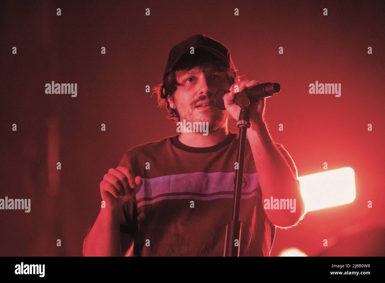 Edoardo D'Erme better known as Calcutta performs on stage for Rock In ...