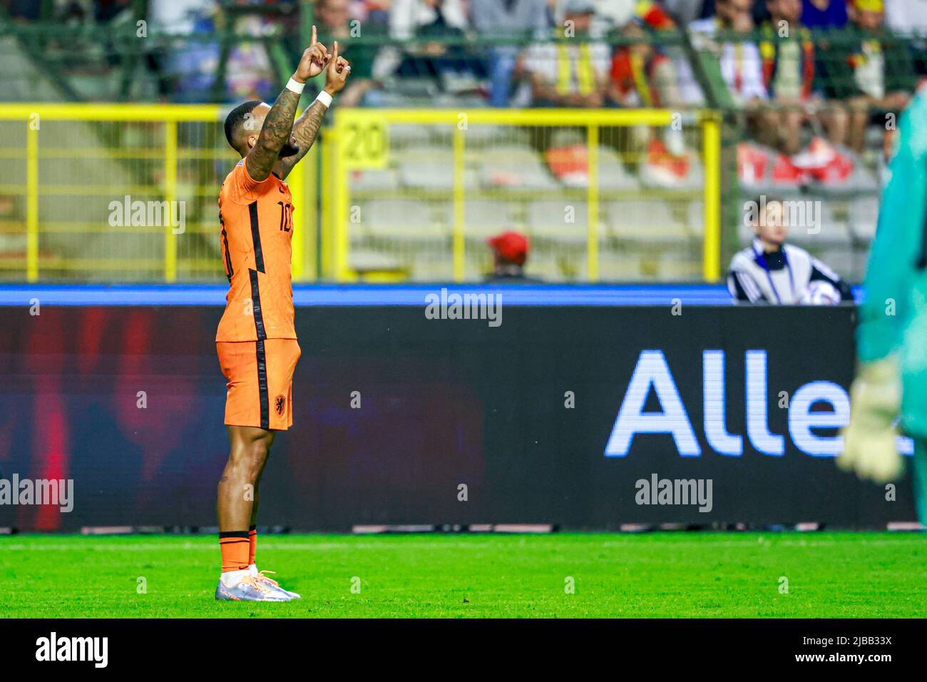 Belgium netherlands goal nations league hi-res stock photography and ...