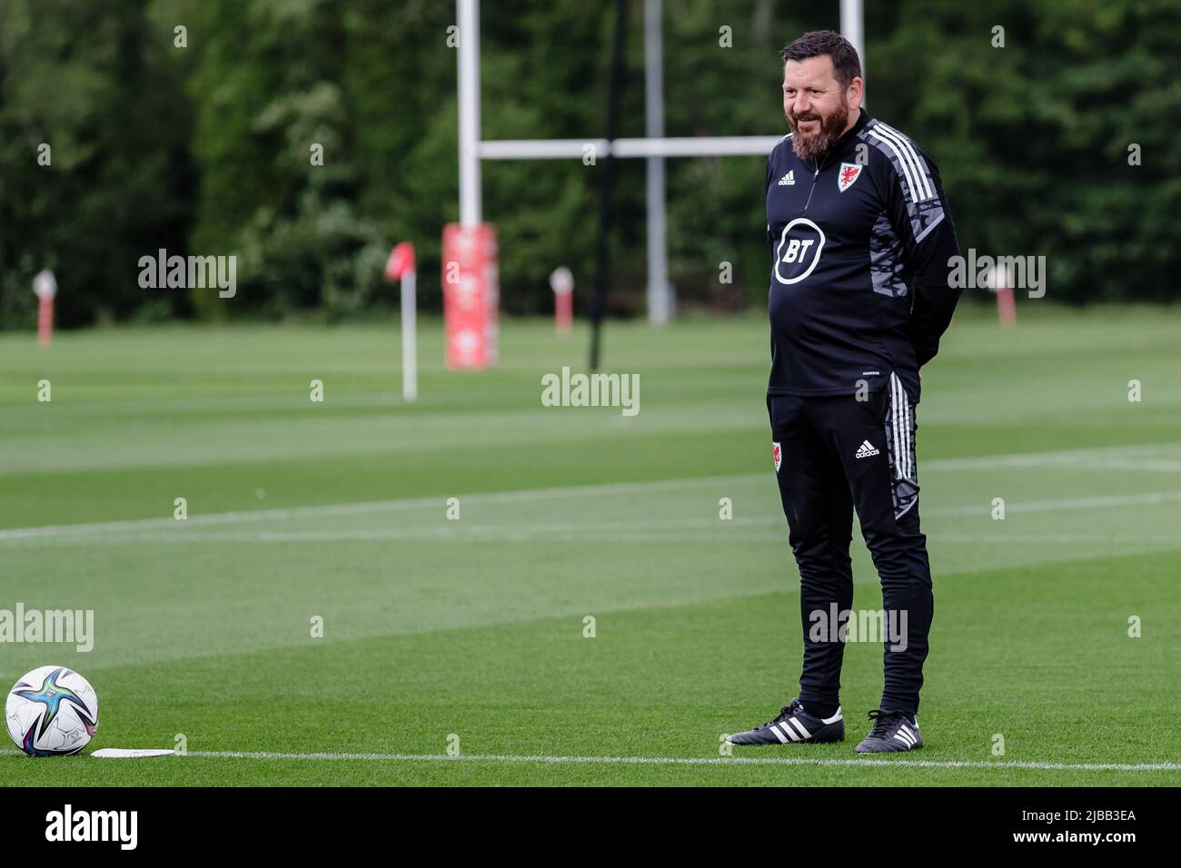 PONTYCLUN, WALES - 04 JUNE 2022: Wales’ Equipment Manager David ...