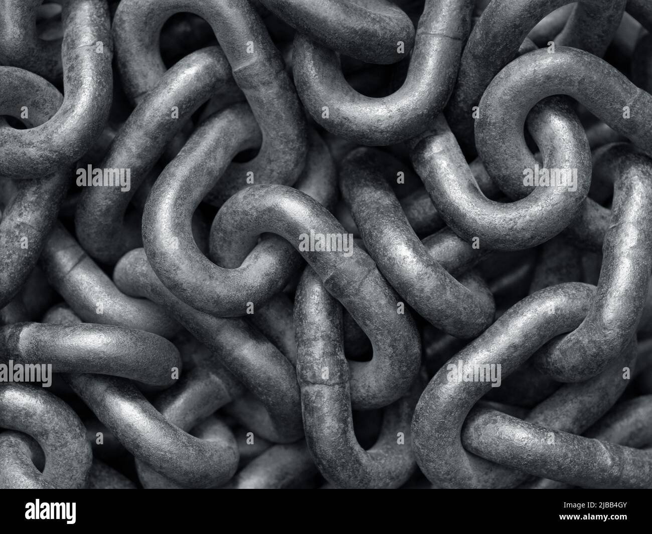 Weathered steel chain Stock Photo - Alamy