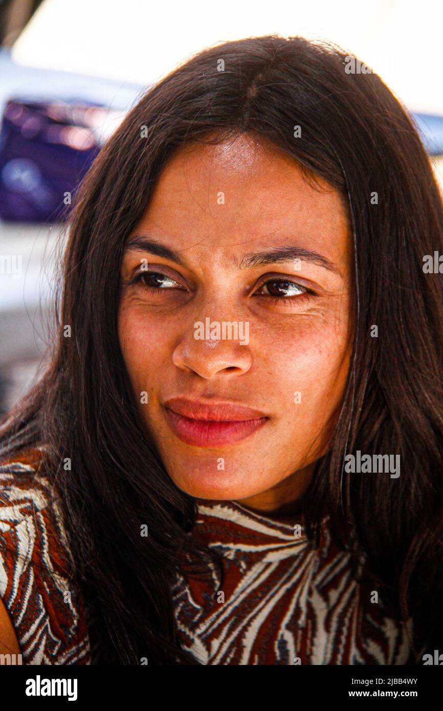 Rosario Dawson actress. Rosario Isabel Dawson, during the filming of ...