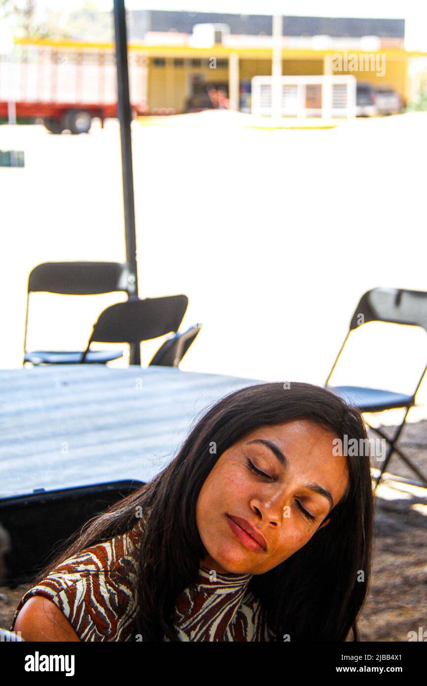 Rosario Dawson actress. Rosario Isabel Dawson, during the filming of ...