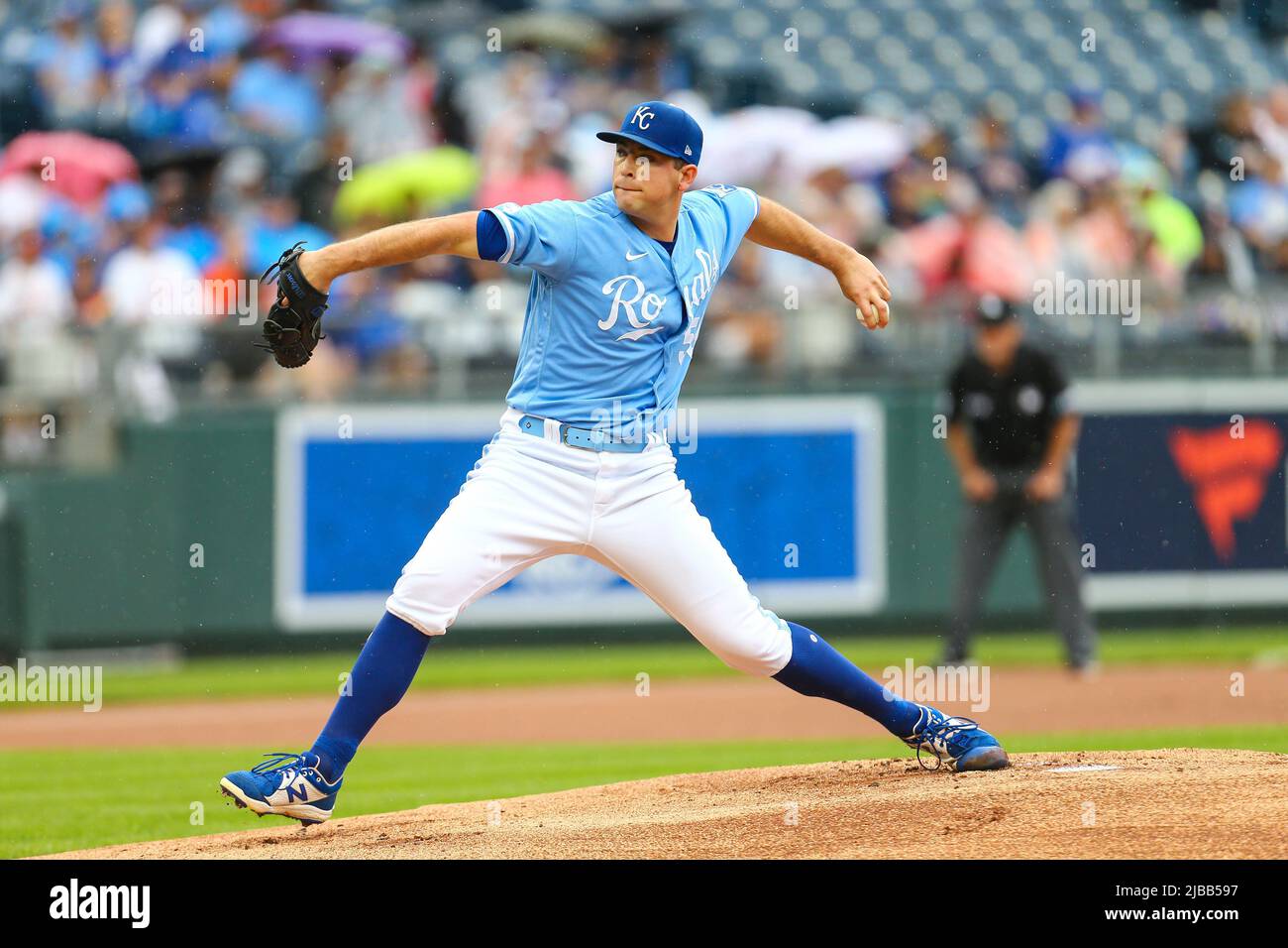 June 4, 2022: Kris Bubic (50) of the Kansas City Royals pitches against ...