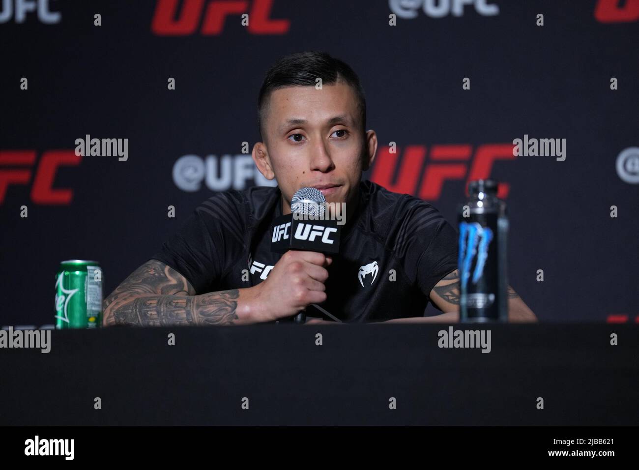 LAS VEGAS, NV - May 4: Jeff Molina speaks with the press following the ...