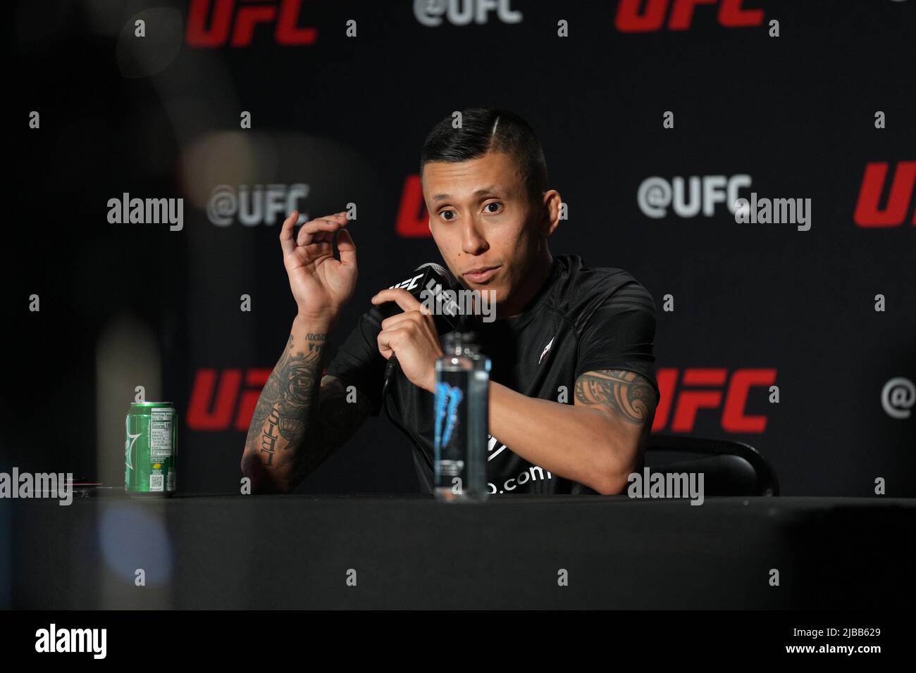 LAS VEGAS, NV - May 4: Jeff Molina speaks with the press following the ...