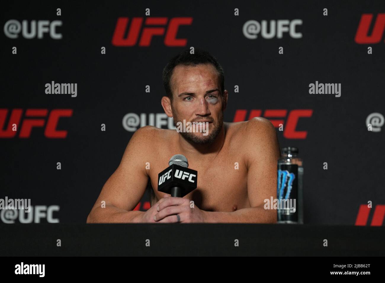 LAS VEGAS, NV - May 4: Damon Jackson speaks with the press following ...