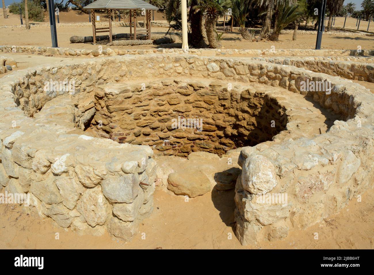 Prophet Moses Springs, Water wells and palms in Sinai Peninsula, Ras ...