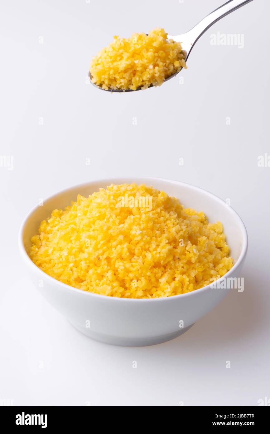 Brazilian Northeast Couscous (Cuscuz Nordestino). Maize couscous on ...