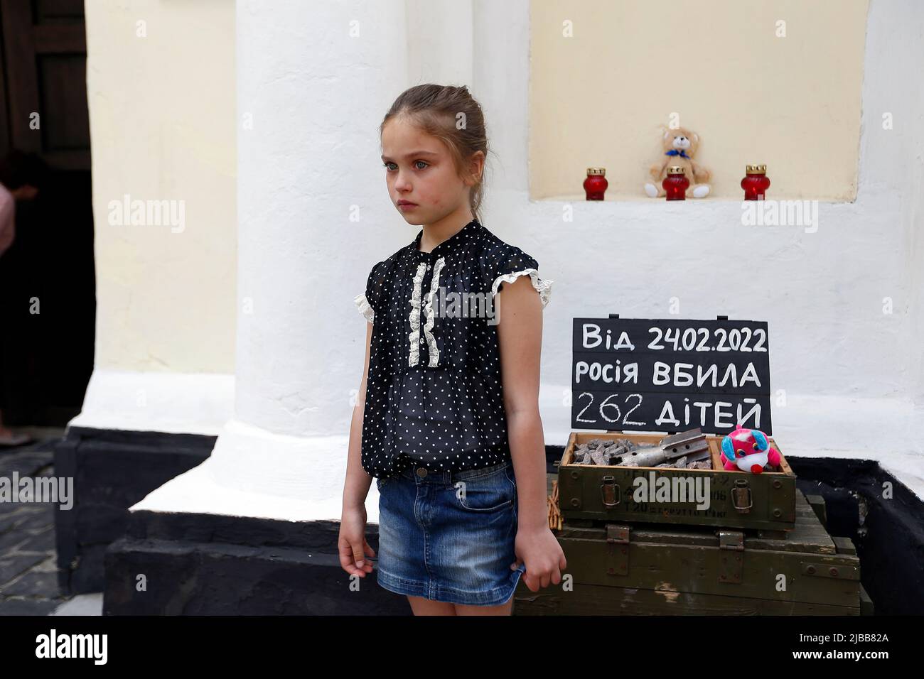 KYIV, JUNE 04, 2022 - To honor the Day of Remembrance of the children ...