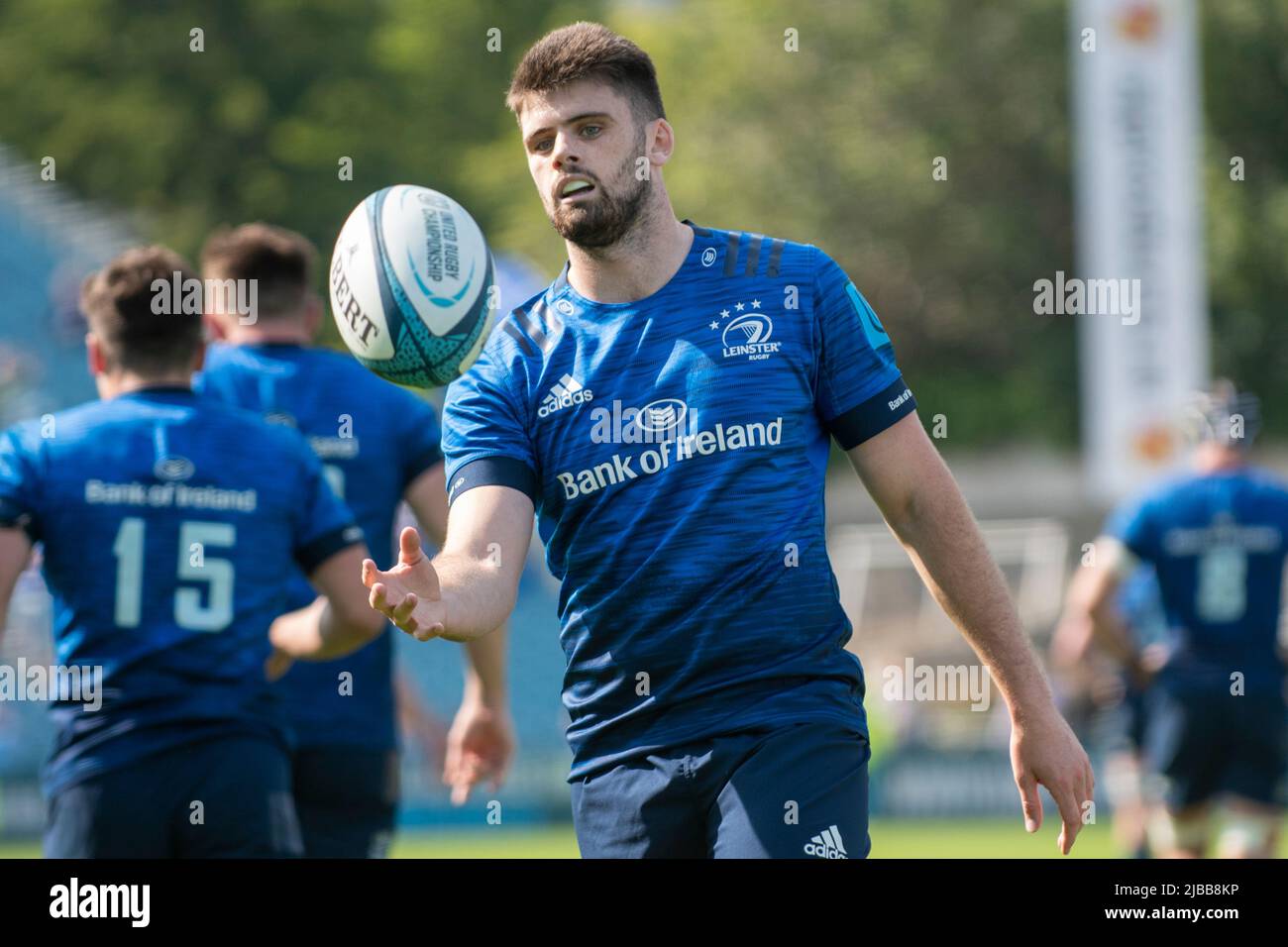 Harry Byrne of Leinster during the United Rugby Championship Quarter ...