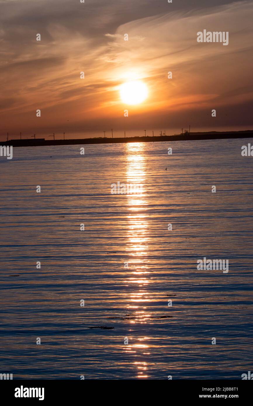 Sunset in newfoundland Stock Photo - Alamy