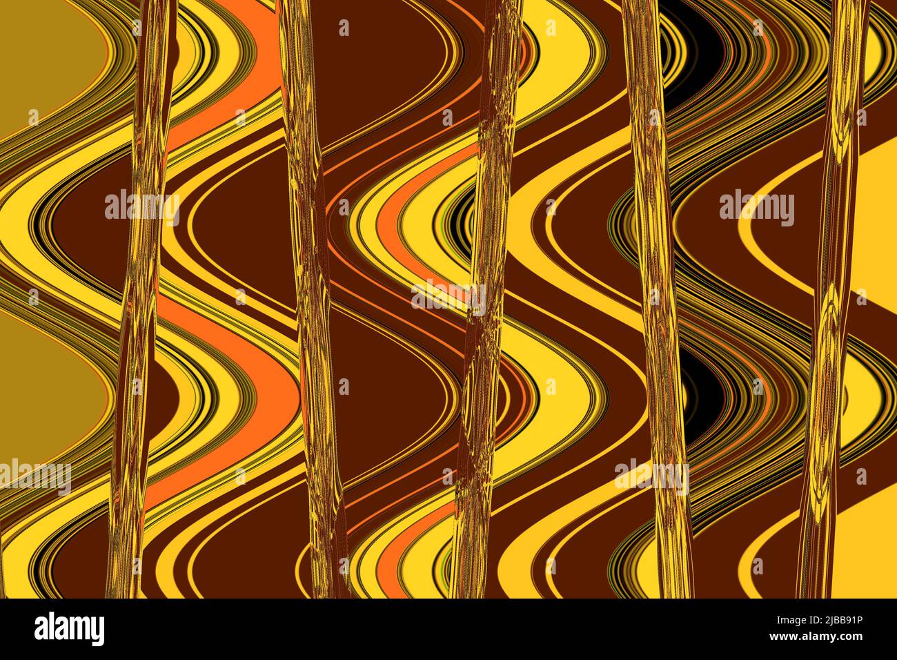 Abstract and contemporary digital art waves design Stock Photo - Alamy