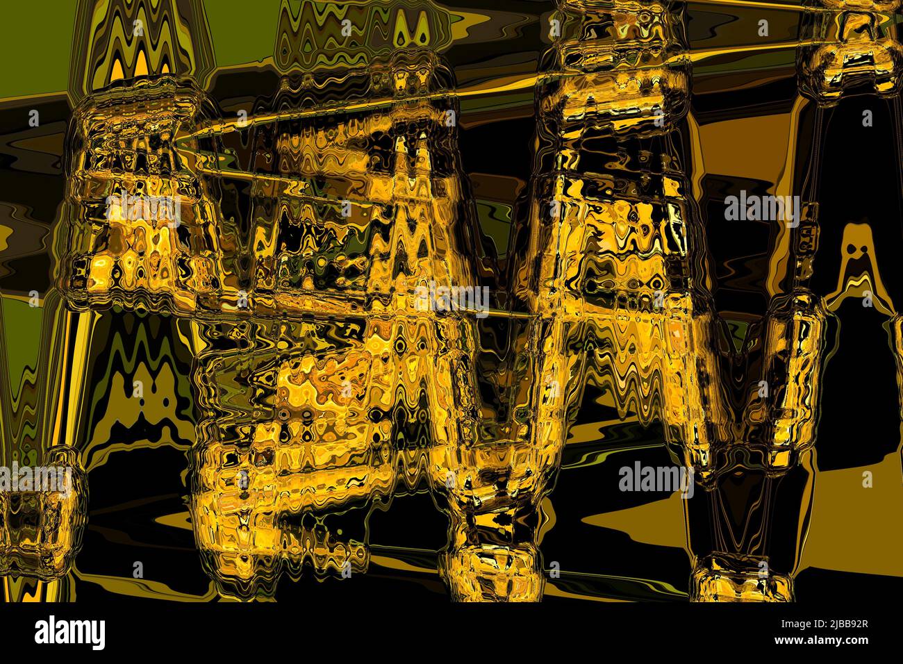 Abstract and contemporary digital art waves design Stock Photo - Alamy