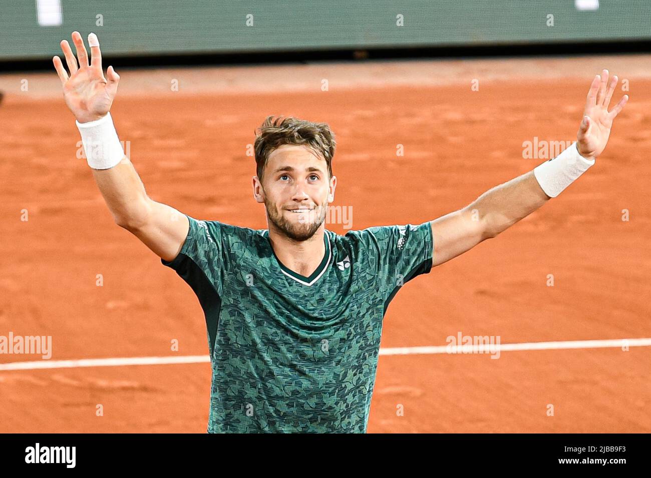 Casper Ruud of Norway during the French Open, Grand Slam tennis ...
