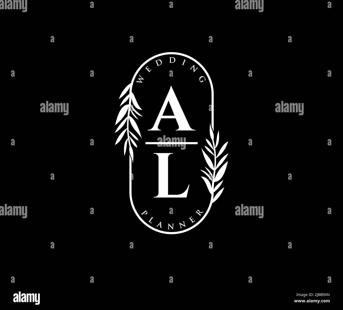 AL Initials letter Wedding monogram logos collection, hand drawn modern ...