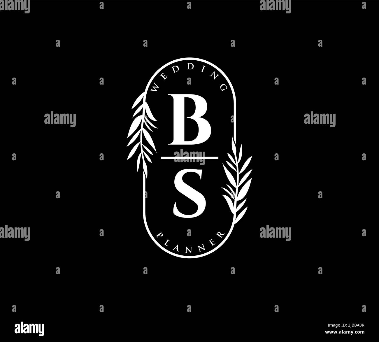 BS Initials letter Wedding monogram logos collection, hand drawn modern ...