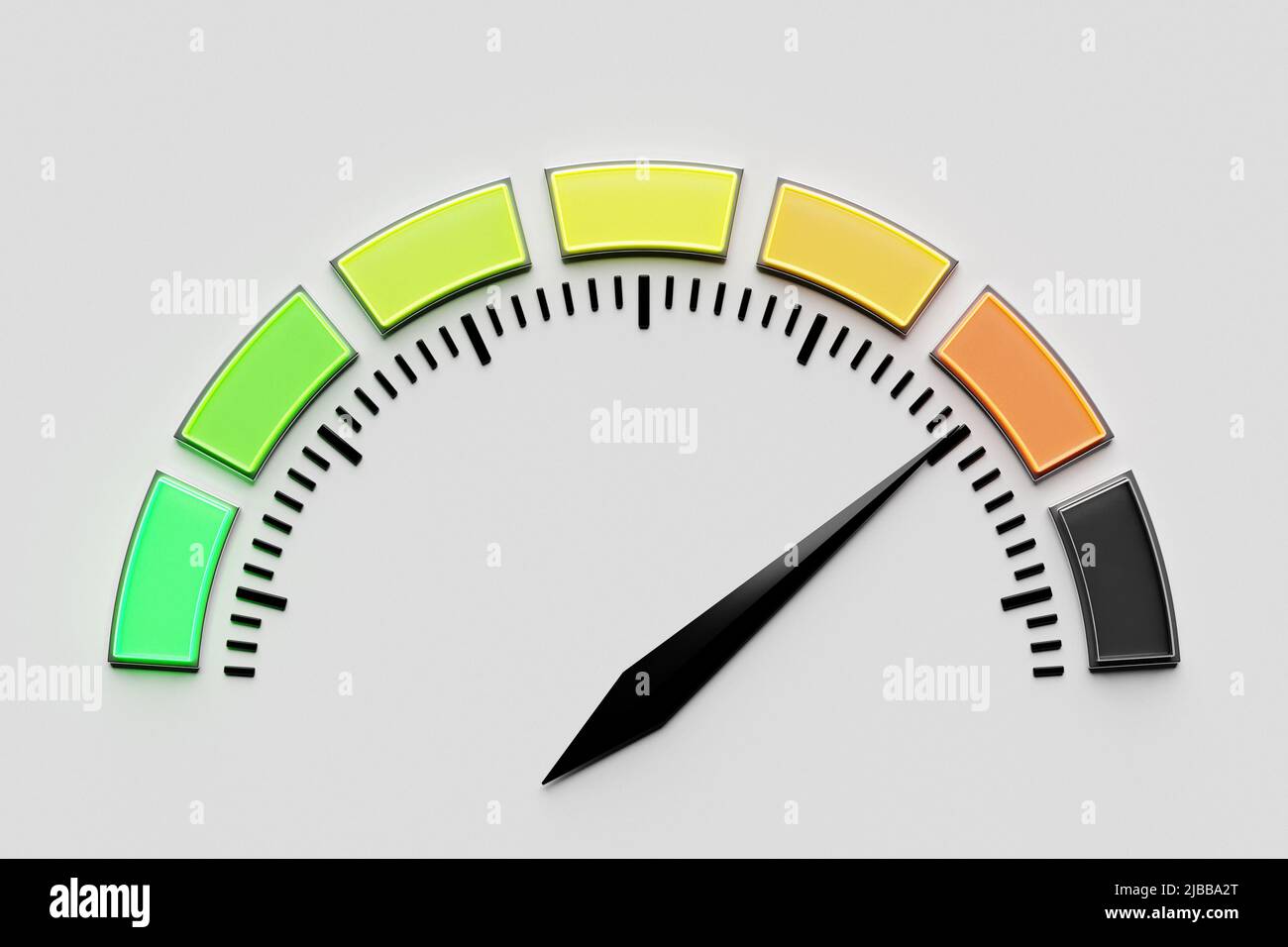 3d illustration of measuring speed icon. Colorful speedometer icon ...