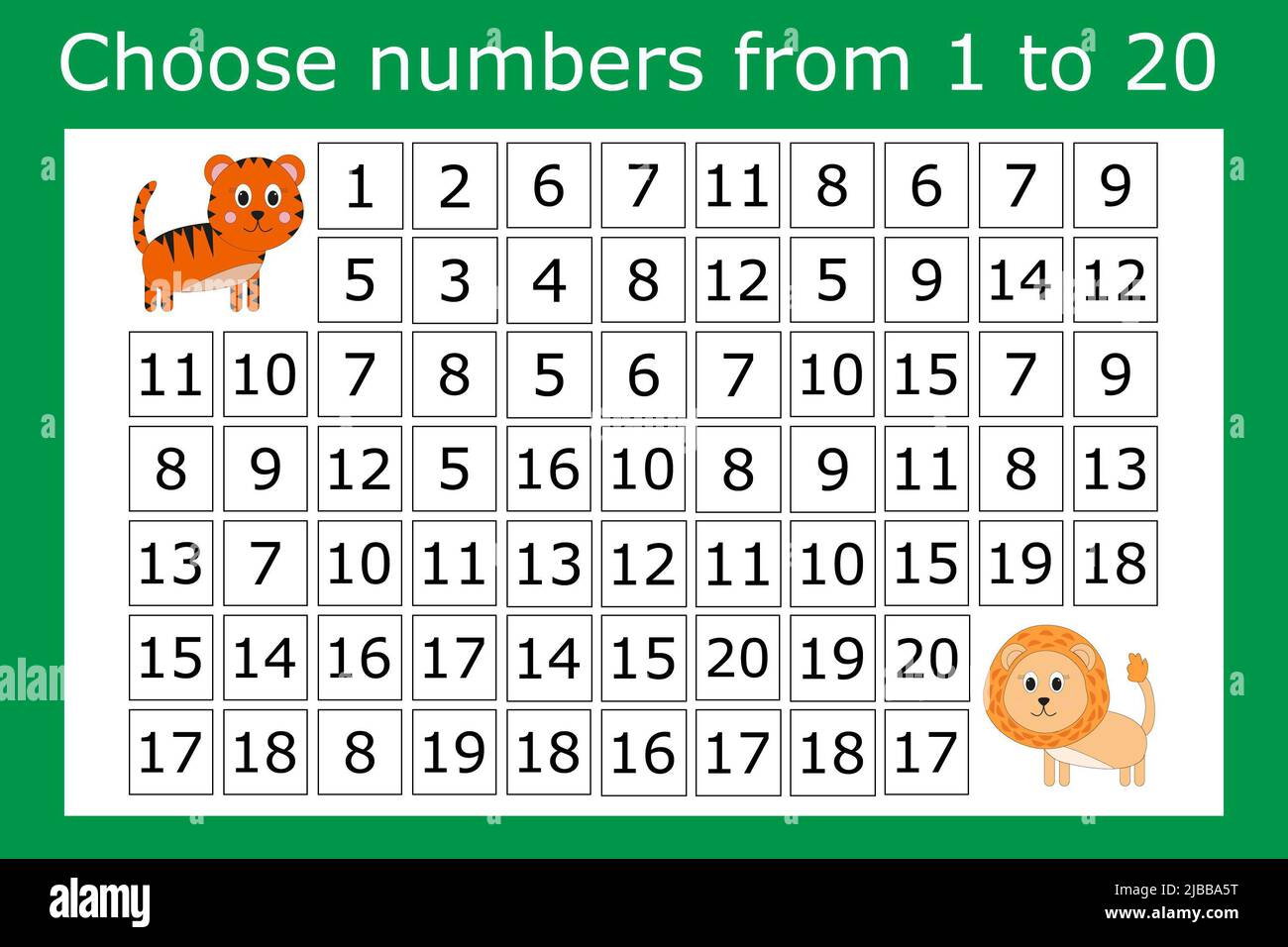 Counting maze for kids. A fun game, a mathematical puzzle with the ...