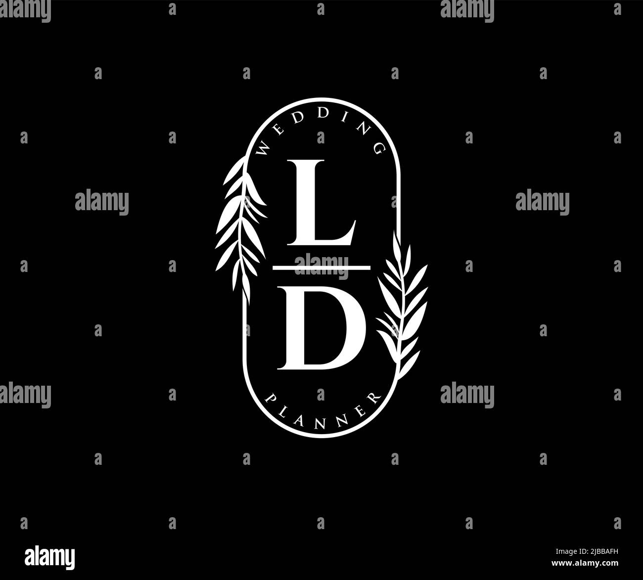 LD Initials letter Wedding monogram logos collection, hand drawn modern ...