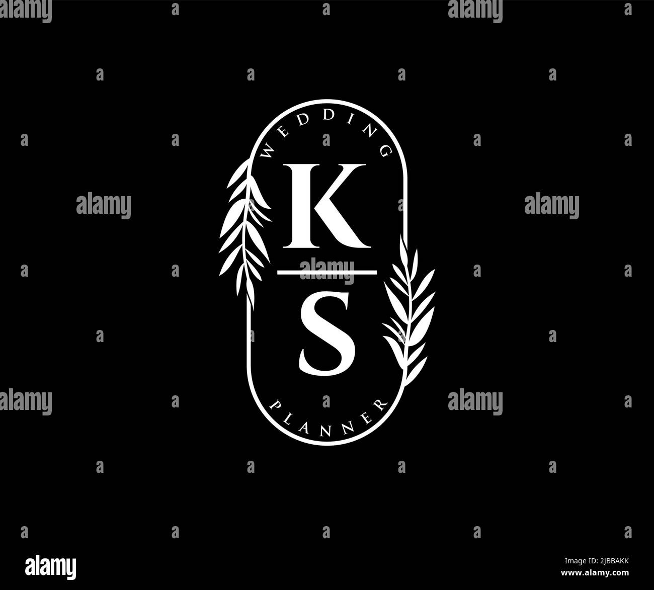 KS Initials letter Wedding monogram logos collection, hand drawn modern ...