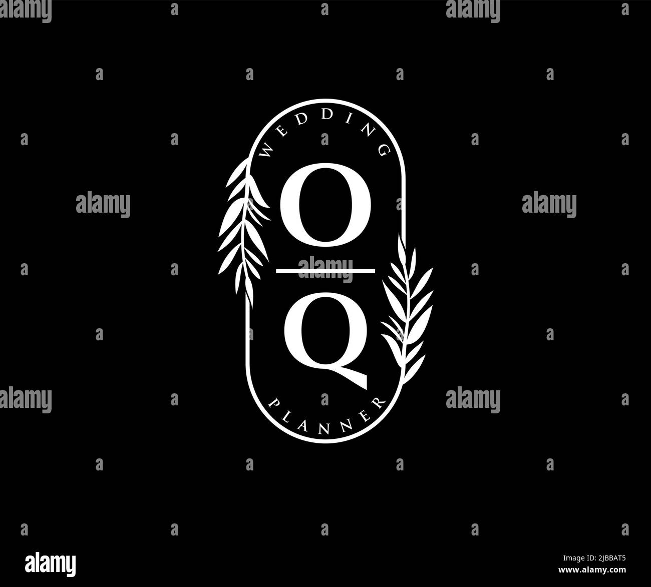 OQ Initials letter Wedding monogram logos collection, hand drawn modern ...