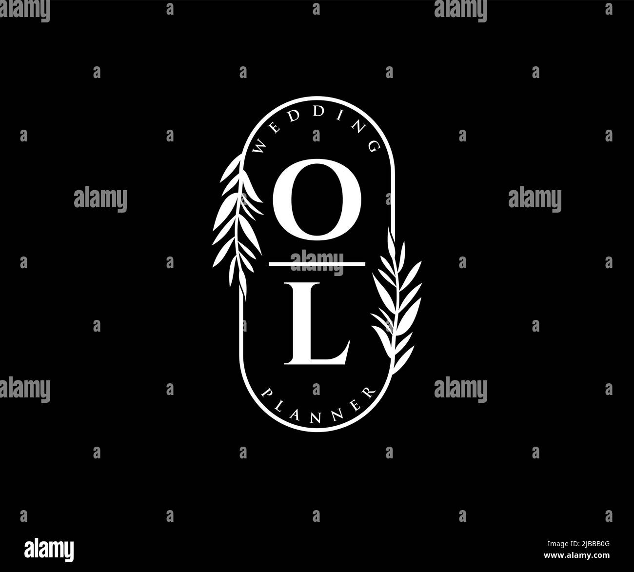 OL Initials letter Wedding monogram logos collection, hand drawn modern ...