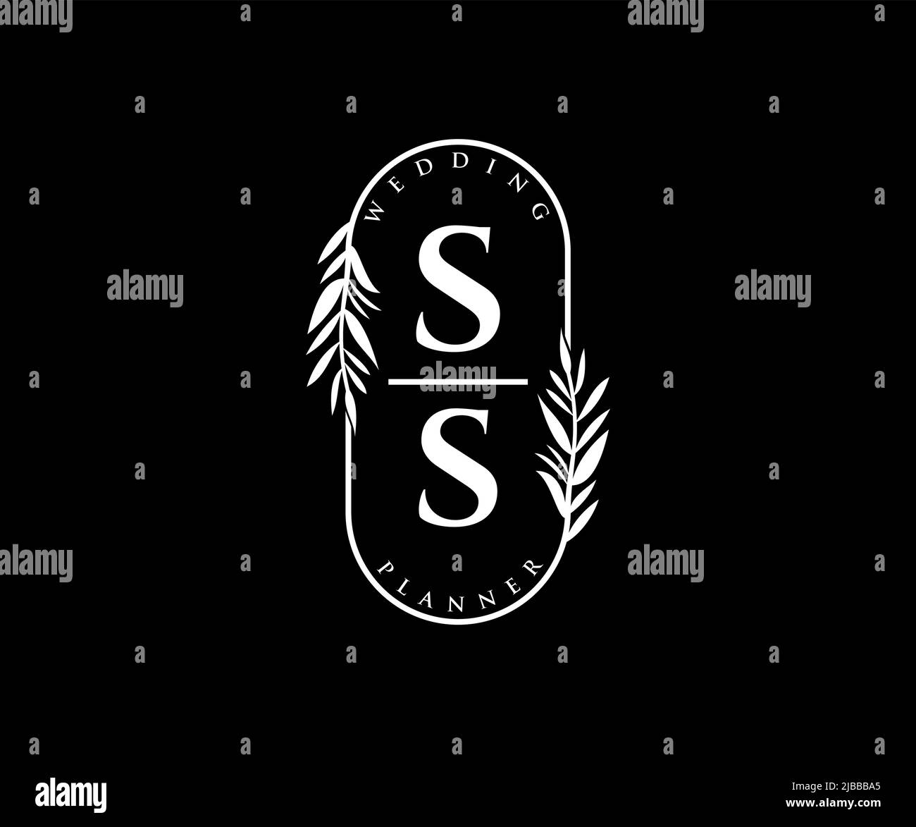 SS Initials letter Wedding monogram logos collection, hand drawn modern ...