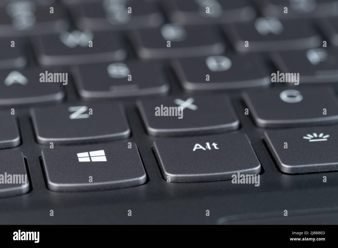 New york, USA - june 3, 2022: Windows keyboard button on computer ...