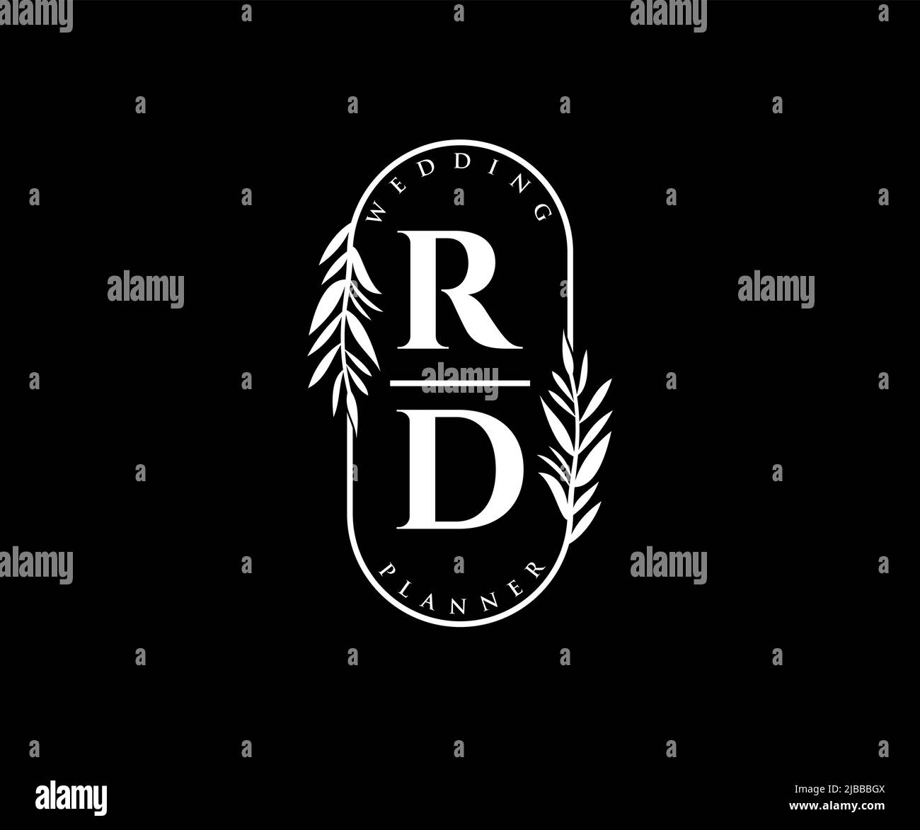 RD Initials letter Wedding monogram logos collection, hand drawn modern ...