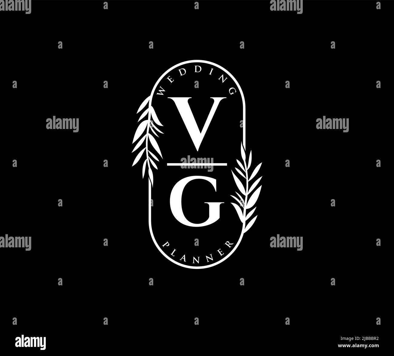 VG Initials letter Wedding monogram logos collection, hand drawn modern ...