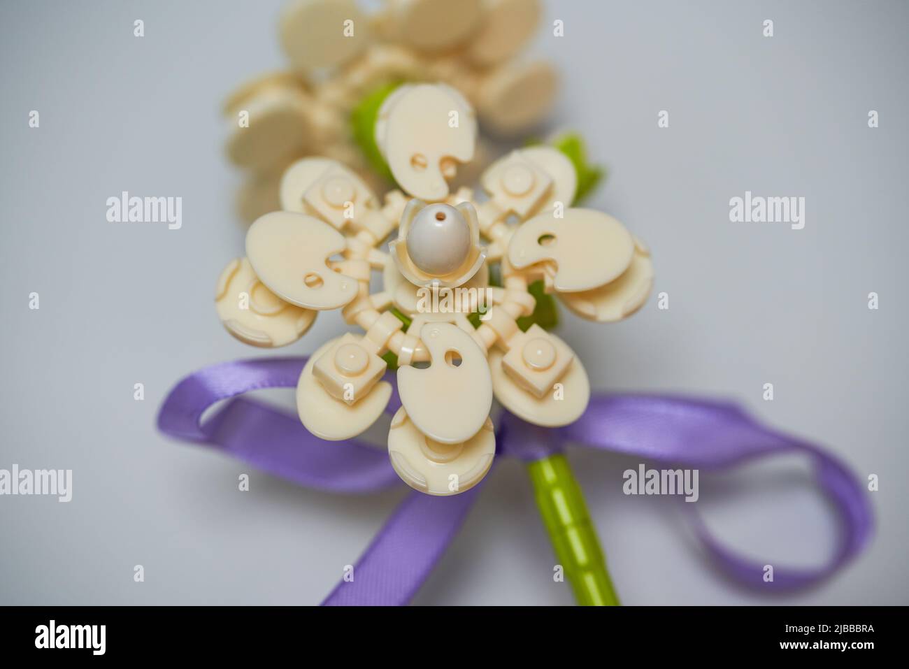 A flower made of children's blocks Stock Photo - Alamy