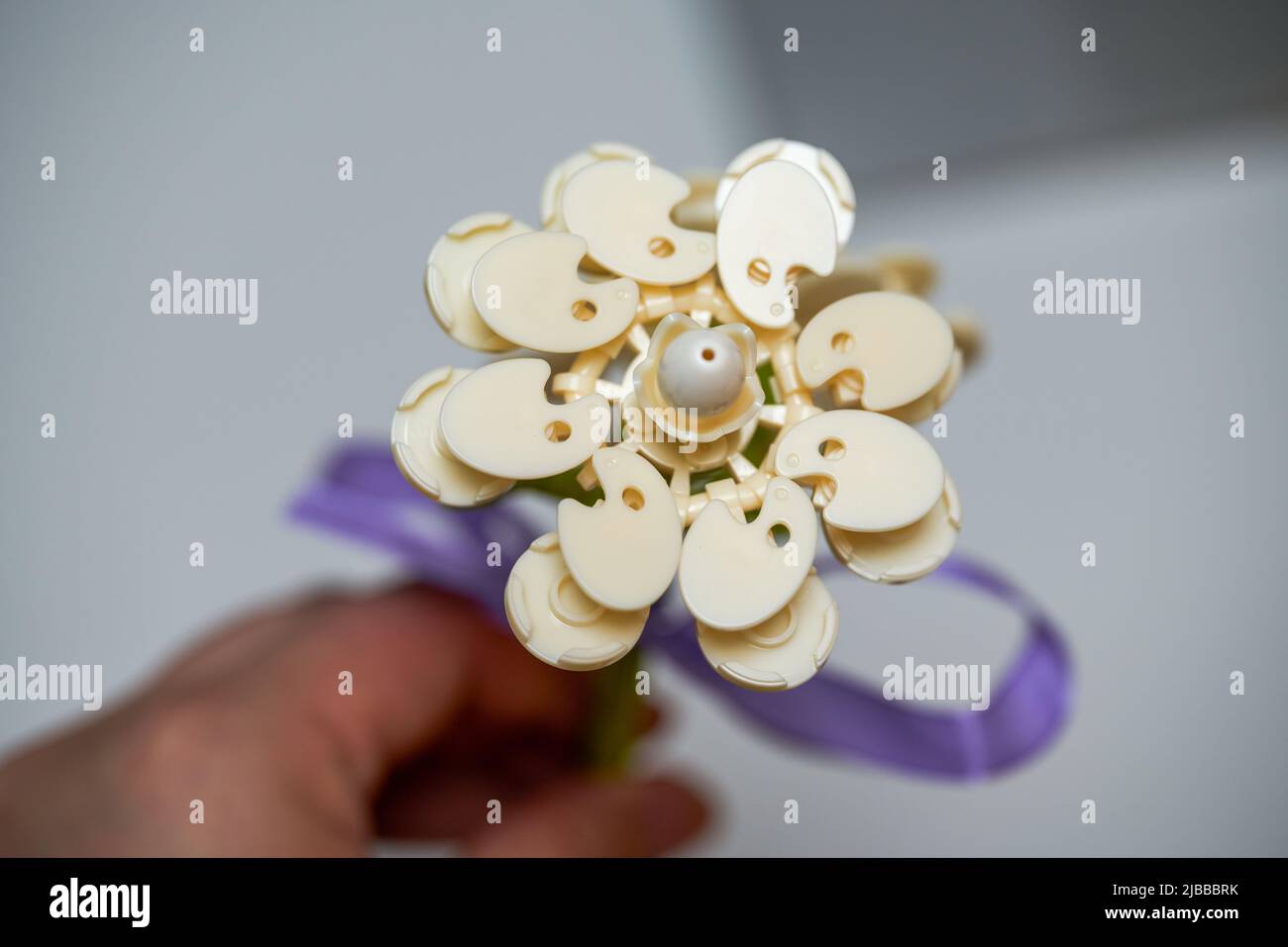 A flower made of children's blocks Stock Photo - Alamy