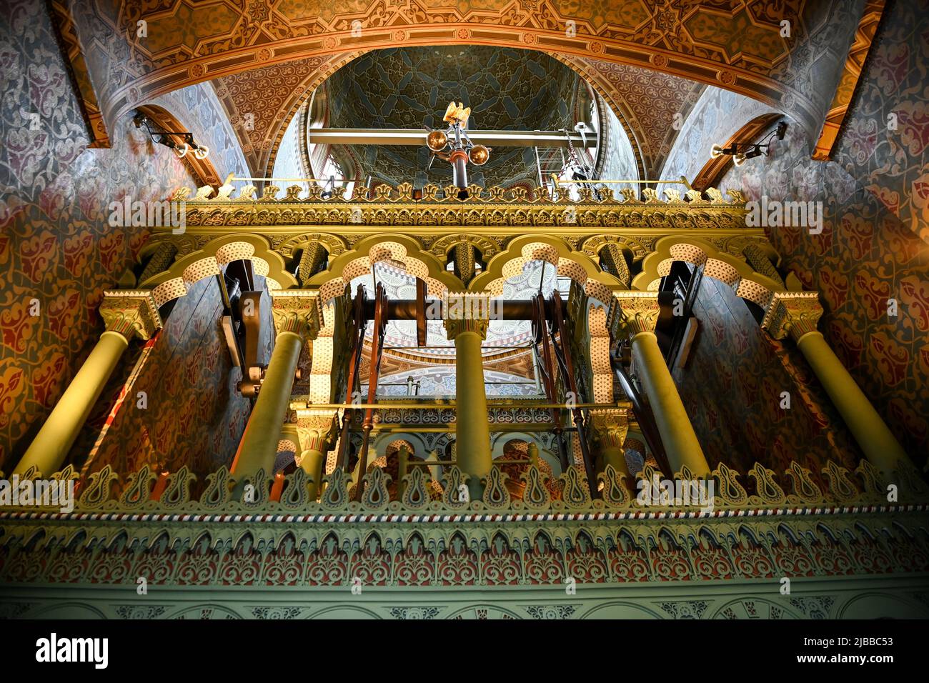 Potsdam, Germany. 31st May, 2022. The steam engine house at the ...