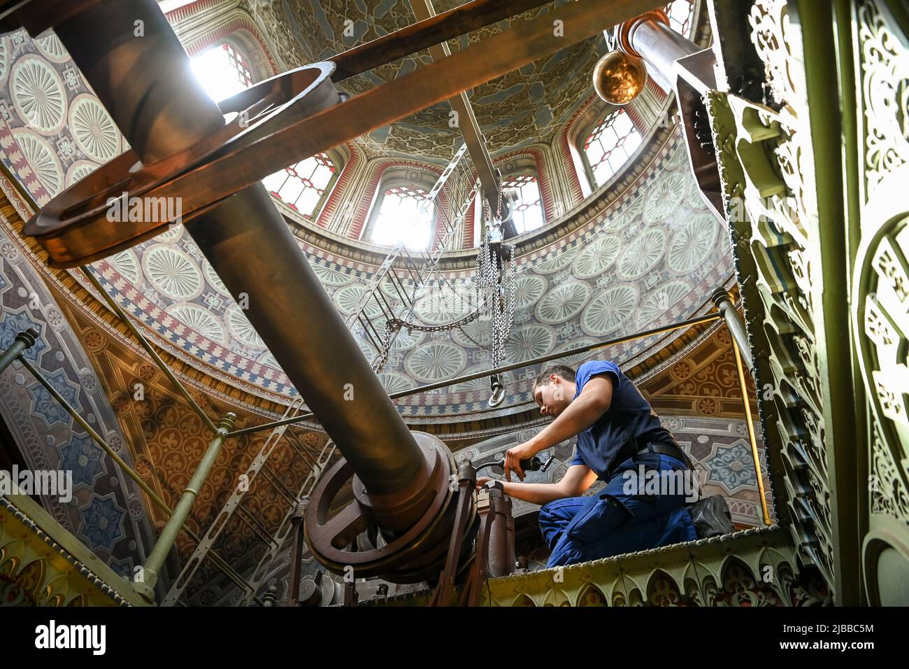 Potsdam, Germany. 31st May, 2022. The steam engine house at the ...