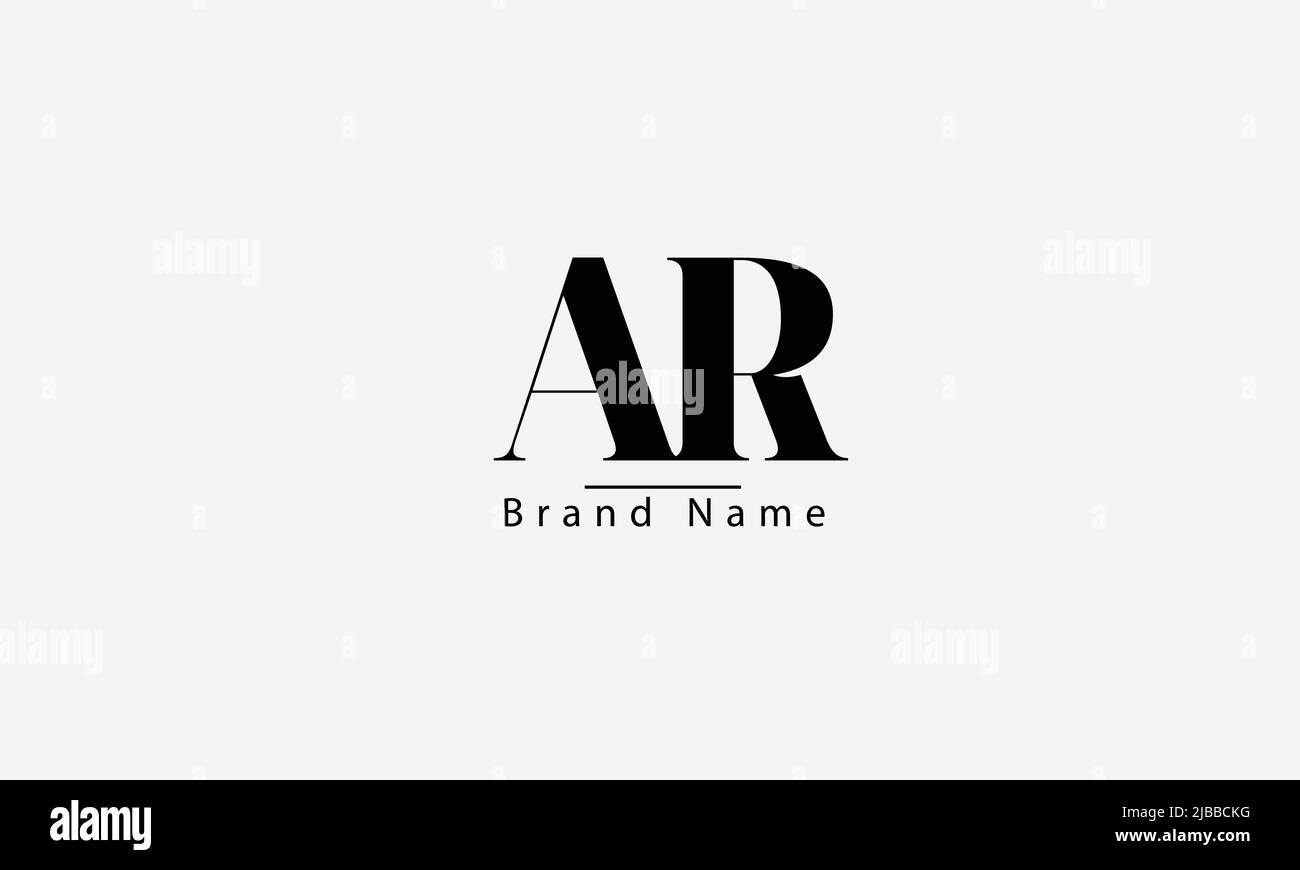 AR RA A R vector logo design template Stock Vector Image & Art - Alamy