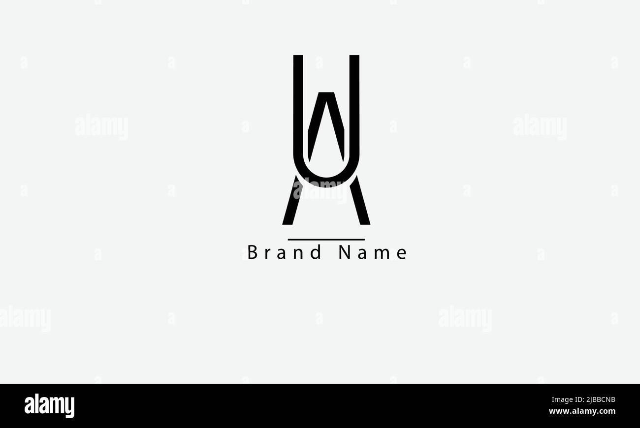 Letter u a logo Black and White Stock Photos & Images - Alamy
