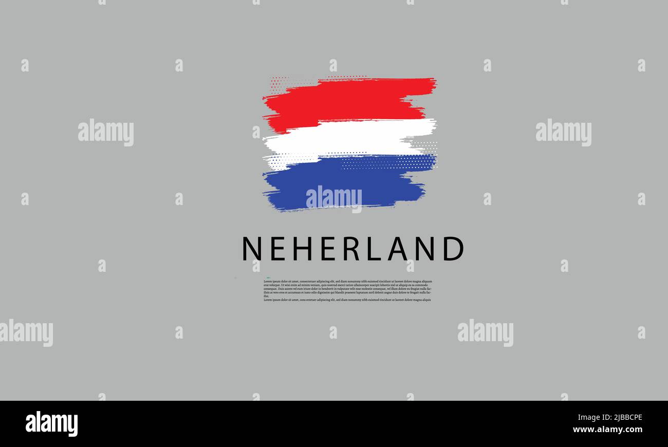 Flag netherlands dutch national Stock Vector Images - Alamy